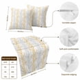 Bed Runner for King Size Bed, Orange Grey 3 Pcs Bedding Runner Set - 1 ...