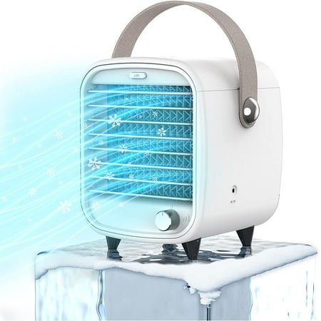Portable AC, Mini Portable Chill Well AC for Bedroom Room Desk Office ...