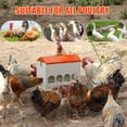 Chicken Feeder No Waste 15 Pound 7lb,10 Feeding Ports,with Metal Feeder ...