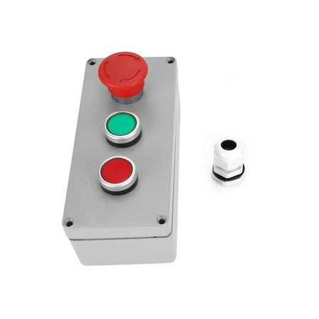Control Operation Box Switch Box Aluminum Alloy 3 Button Control ...