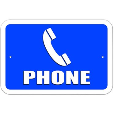 Phone Booth Sign - Walmart.com