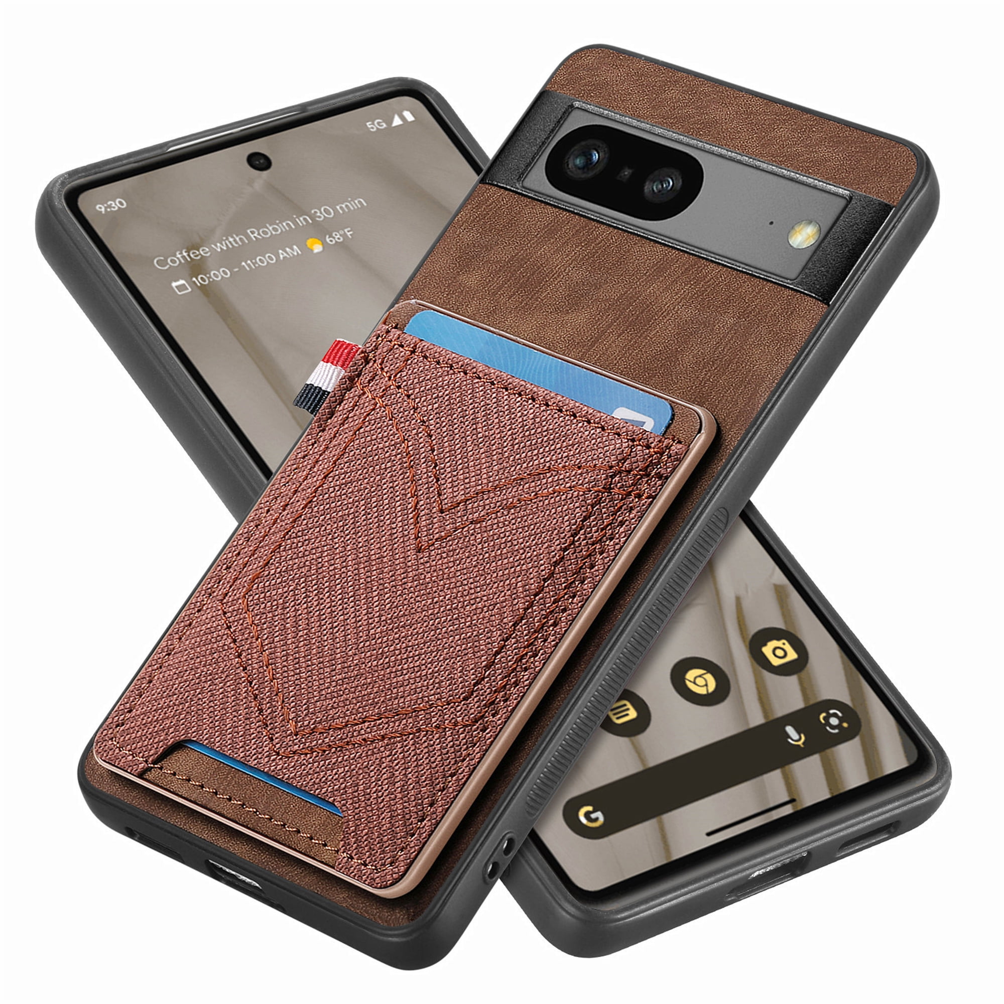 ELEHOLD for Google Pixel 8, Wallet Phone Case,Slim Leather Shockproof ...