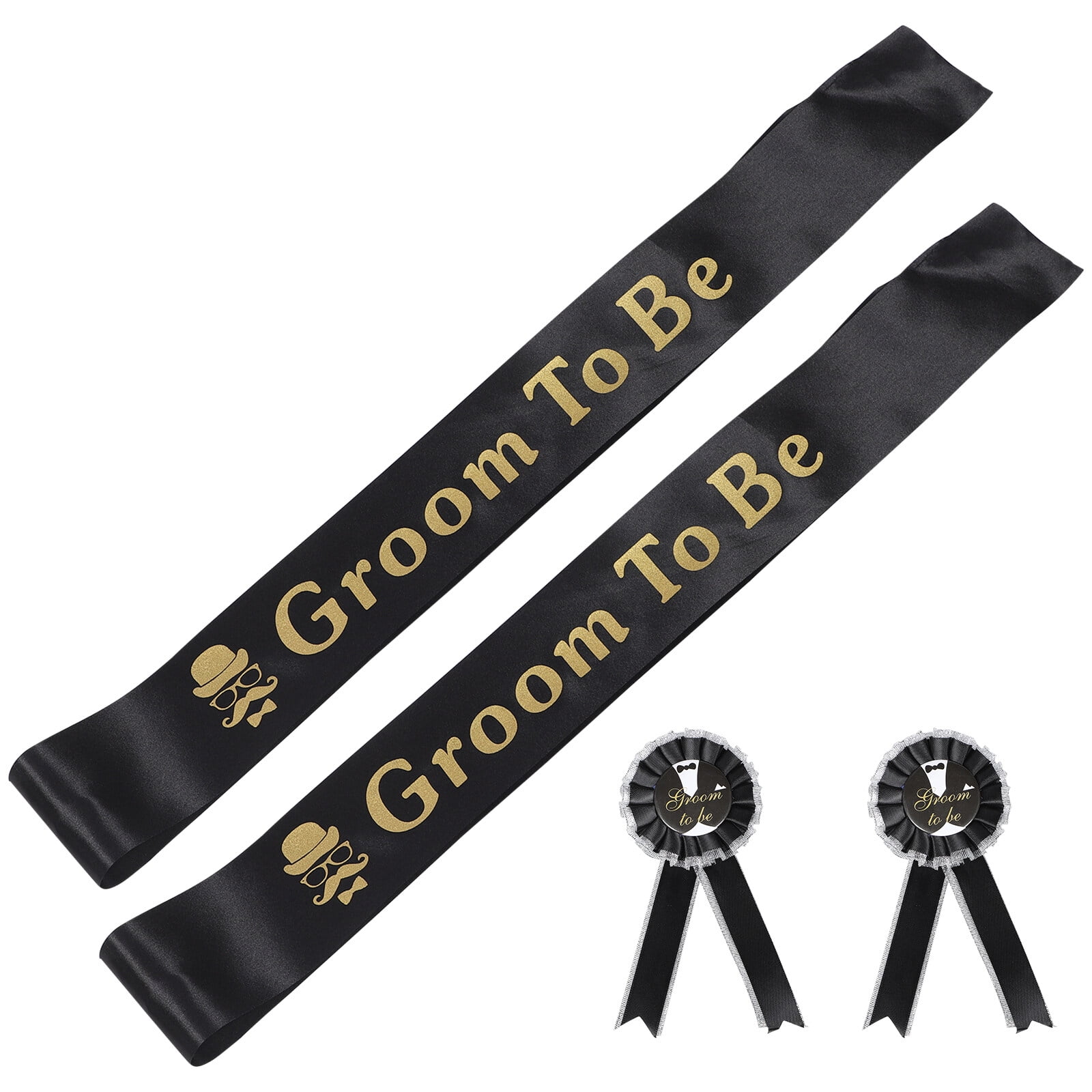 2 Sets Bachelorette Sashes Groom To Be Sashes Engagement Party Sashes ...