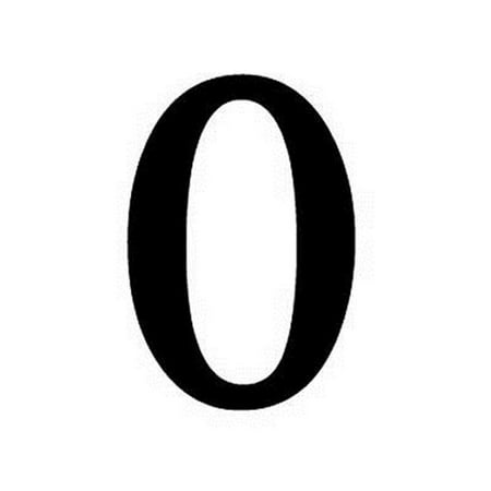 Small Number 0 - Black | Walmart Canada