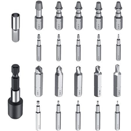 Damaged Screw Extractor Set, 22 PCS Broken Bolt Stripped Screw ...