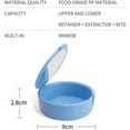 2 Pack Retainer Case with Mirror Retainer Container Partial Denture ...