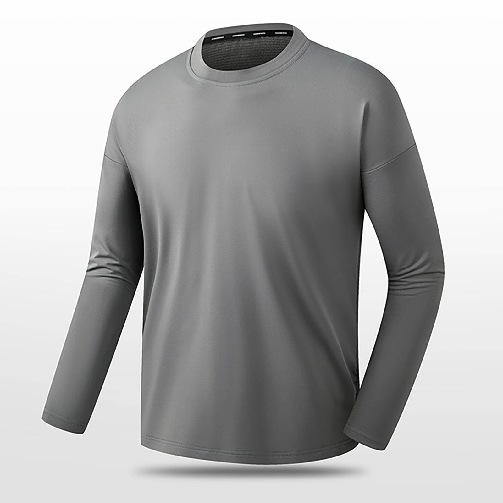 Click here for Aherbiu Plus Size Mens Long Sleeve Shirts Crewneck... prices