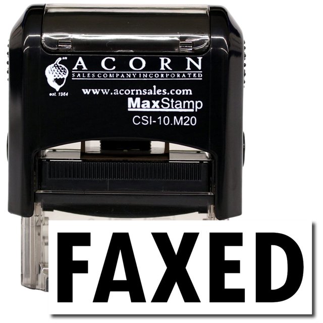 Self-Inking Faxed Stamp with Mint Green Ink - Walmart.com