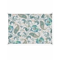 Abstract Paisley Pattern Sun Shade Sail 6.5'X10' Retro Green Ethnic ...