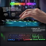 T3 Wireless RGB LED Light Gaming Keyboard and Mouse Combo for PC ...
