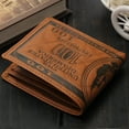 Grtxinshu Creative Men Wallet - US Dollar Bifold Wallet PU Leather ...