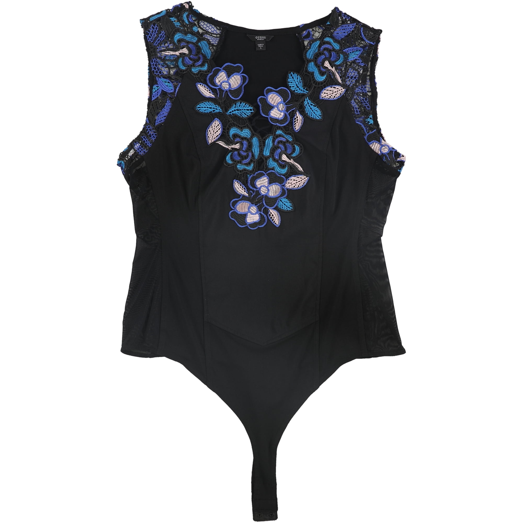 GUESS Womens Midnight Magic Bodysuit Jumpsuit, Black, Small - Walmart.com