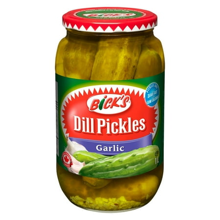 Bick’s Garlic Whole Dill Pickles, 1 L - Walmart.ca