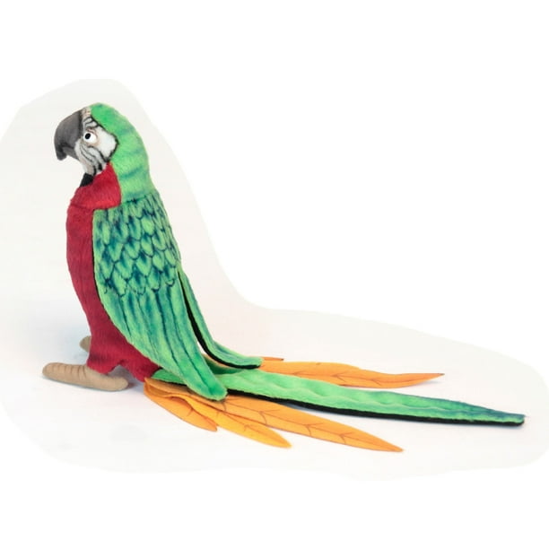 Hansa Red and Green Parrot Plush Toy - Walmart.com - Walmart.com