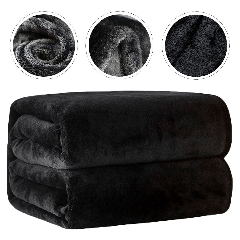 Click here for Penikoko 1set Lightweight Fleece Blanket Black For... prices