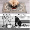 Dog Food Mat for Floors, Absorbent and Quick-Drying Pet Cat Food Mat ...
