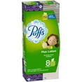 Puffs Plus Lotion Facial Tissue, 8 Mega Cubes, 72 Facial Tissues per ...