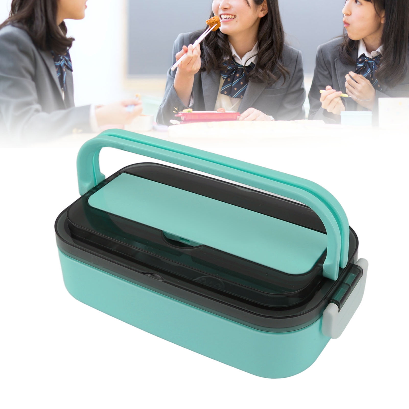 Bento Box Lunch Box Caja Bento de una Sola Capa de Acero Inoxidable 304 Caja de Almuerzo para ...