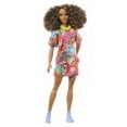 Barbie Fashionistas Doll with Athletic Body, Curly Brown Hair ...
