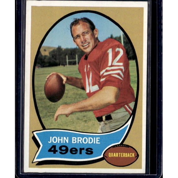 1970 Topps John Brodie #130 - Walmart.com
