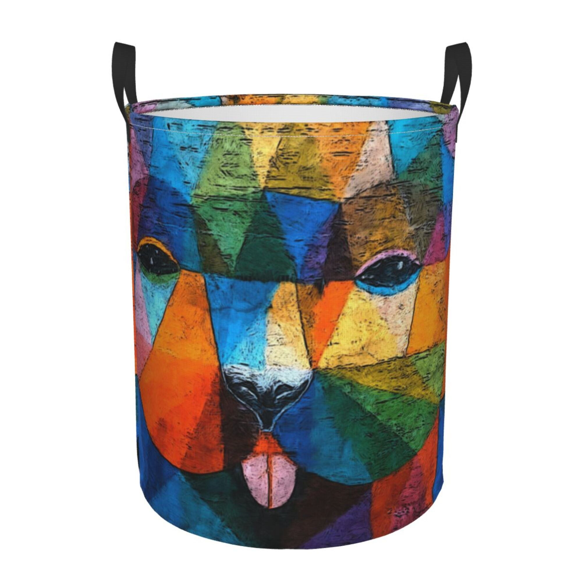 LNWH Laundry Basket, Abstract Coloring Art Pattern Foldable Laundry ...