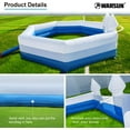 WARSUN 20FT Gaga Ball Pit Inflatable Premium Portable Gaga Ball Pit ...