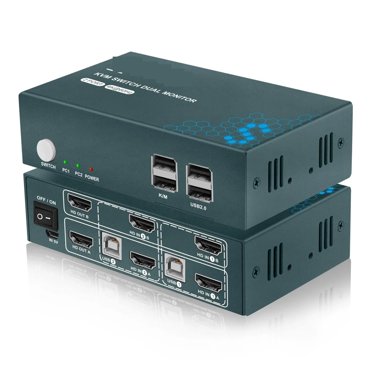 2PORT DUAL VIEW DUAL LINK DVI KVMP SWITCH TAA COMPLIANT - Walmart.com