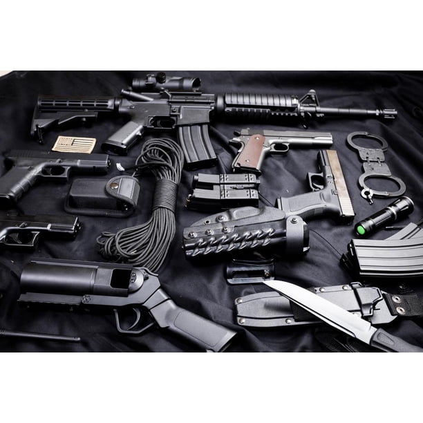Military and Law Enforcement Weapons Photo Photograph Cool Wall Decor ...