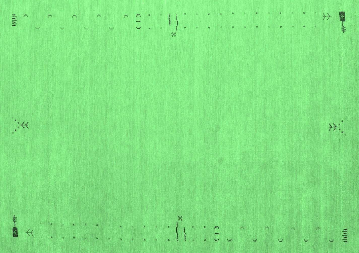 Ahgly Company Indoor Rectangle Abstract Emerald Green Contemporary Area ...