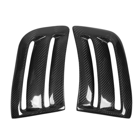 Car Bumper Side Vent Trim, Easy Carry Epoxy Coated Glossy Carbon Fiber ...