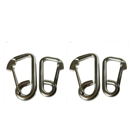 4X 304 Stainless Steel SPring Marine Sailing Boat Clips 8mm+10mm ...