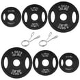 BalanceFrom Classic Cast Iron Weight Plates for Strength Training, 2 ...