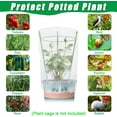 4 Pcs Garden Bird Netting for Small Round Plant Cage, 23" H x 8" W ...