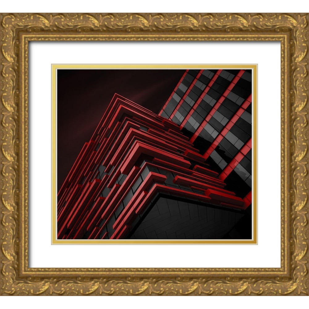 Jonas, Nadav 29x26 Gold Ornate Wood Framed with Double Matting Museum ...