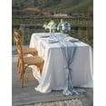 Chiffon Table Runner for Wedding Decorations Rustic Table Runner Sheer ...