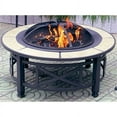 Gardman USA Round Fire Pit W Tile Rim - Walmart.com