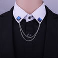 Geometric Square Collar Clip In Sturdy Alloy for Formal Attire and ...