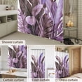 Bathroom Shower Curtain Watercolor Palm Leaf Waterproof Shower Curtains ...
