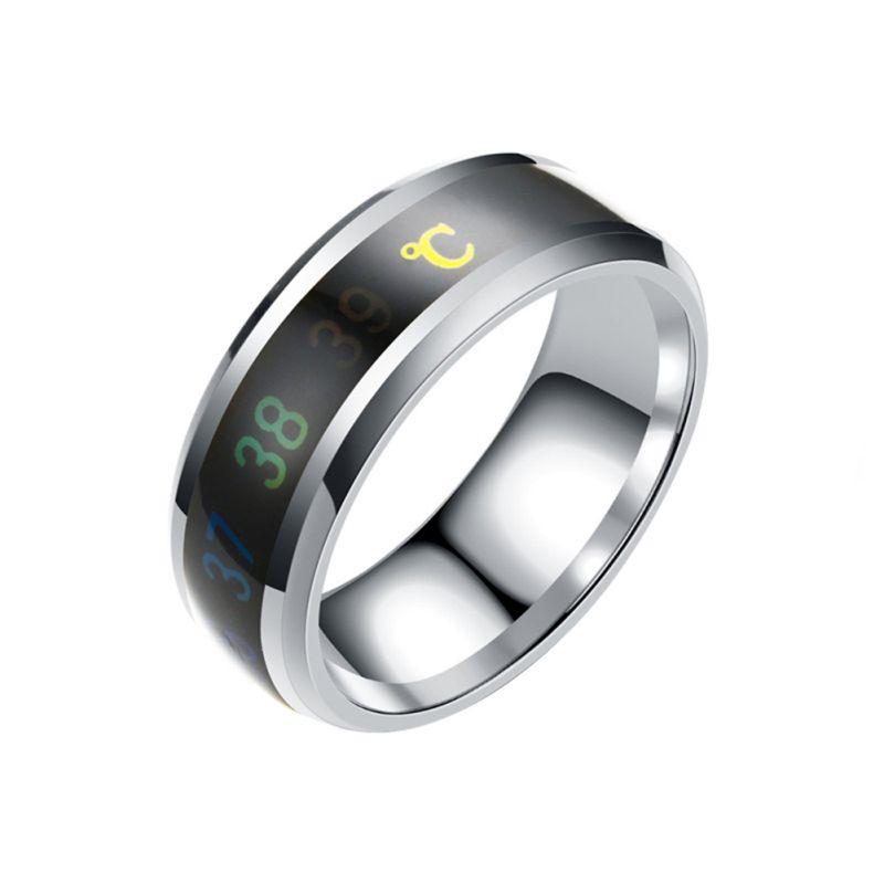 Smart Ring,Waterproof Temperature Sensor Intelligent Smart Ring Finger ...