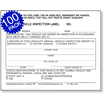 Annual Vehicle Inspection Labels - 50 pack, Tamper Proof, Automotive ...