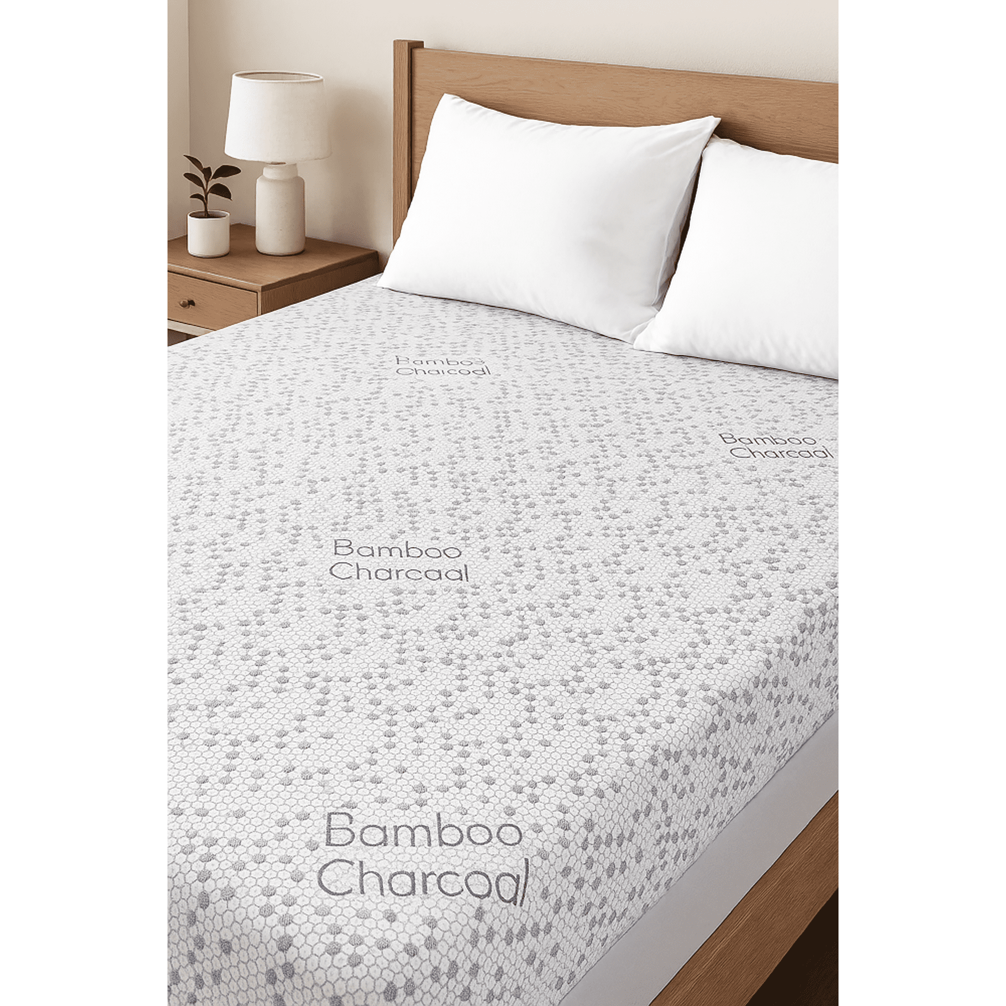 Click here for Health Comfort Charcoal Mattress Protector - Doubl... prices