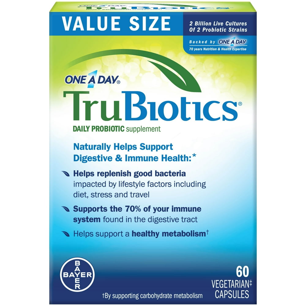 One A Day TruBiotics, Daily Probiotic Supplement for Digestive and ...