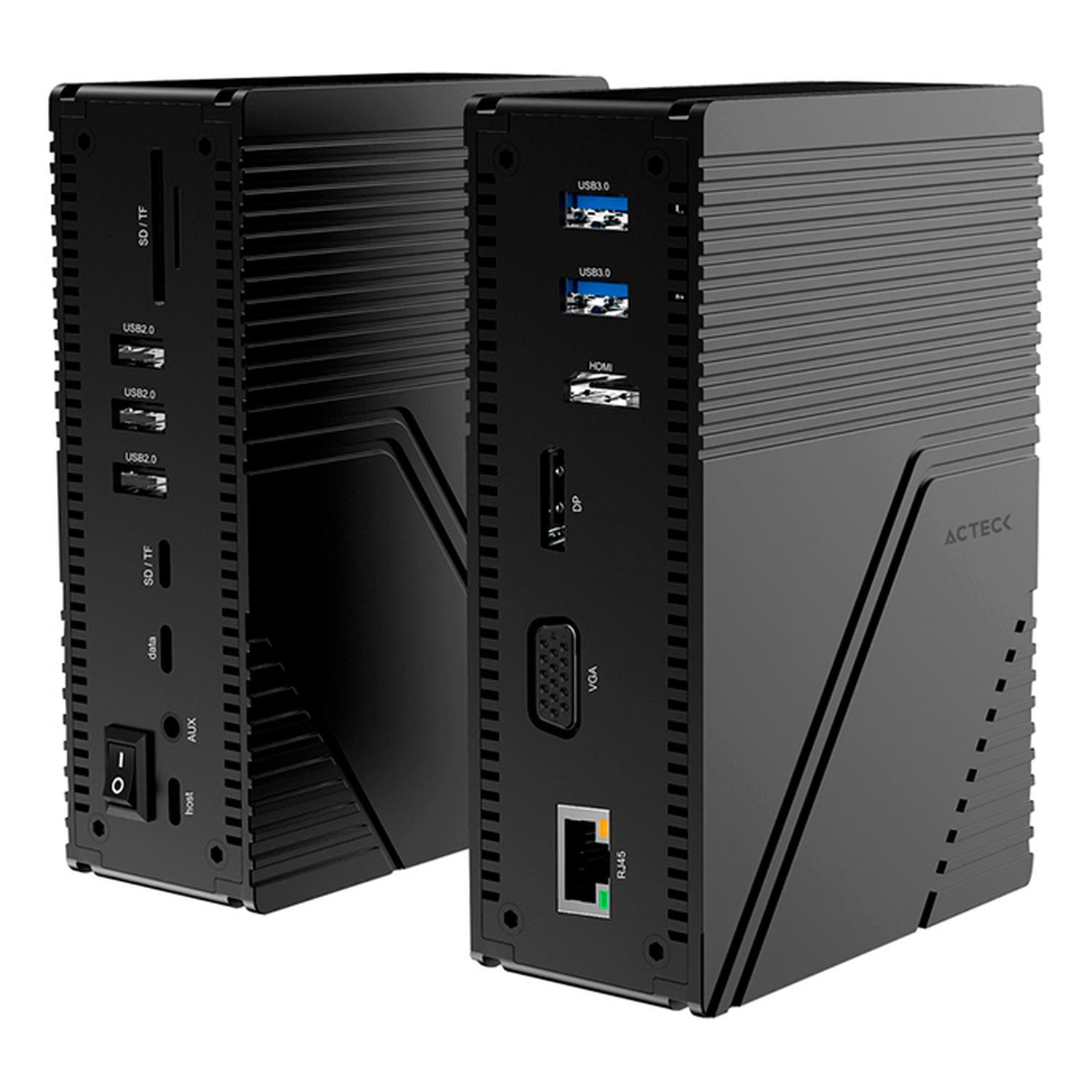 HUB ACTECK GATE 14V DH696 Multipuerto 14 en 1 USB-C Ethernet HDMI VGA ...