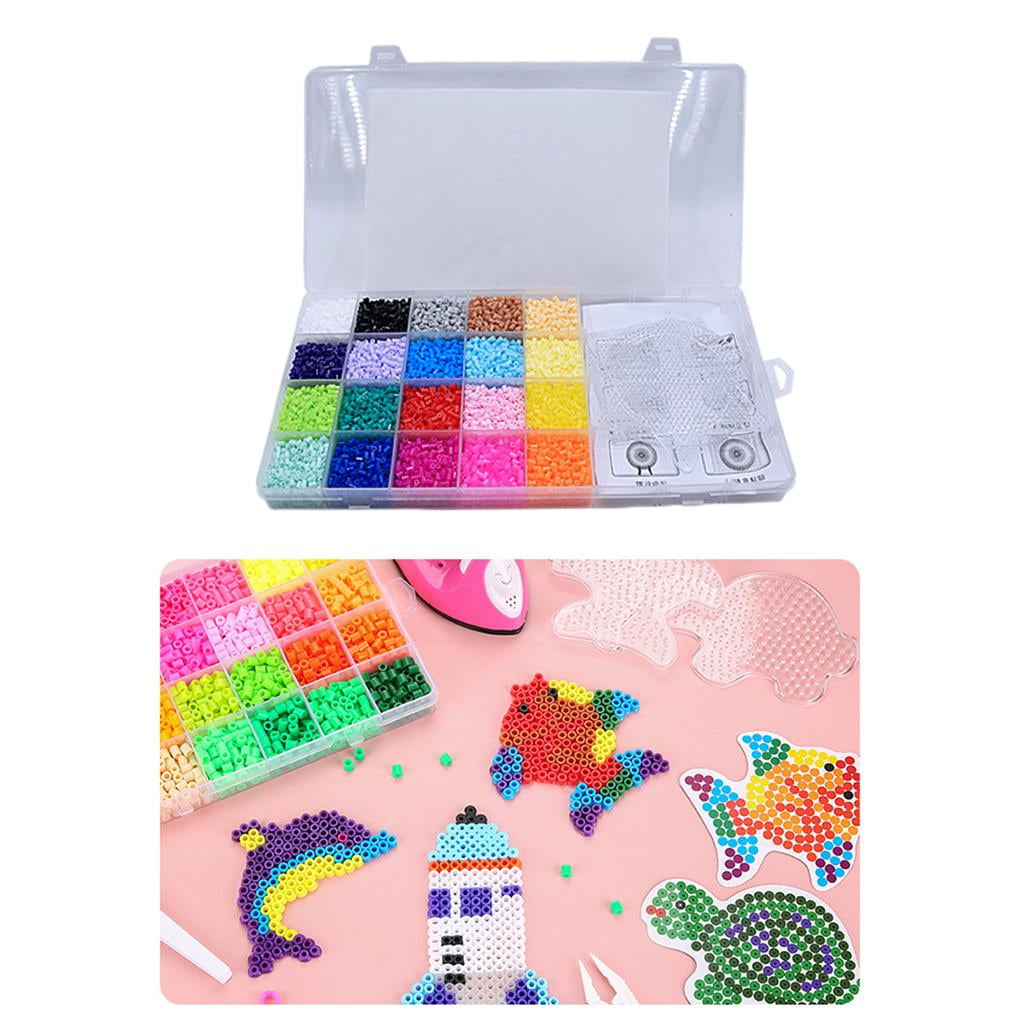 2.6mm , Birthday Gift Toy with Box with Pegboards Ironing Paper, 20 ...