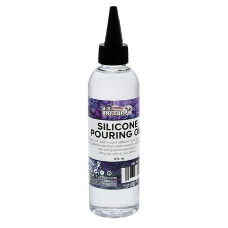 U.S. Art Supply Silicone Pouring Oil - 6-Ounce - 100% Silicone for ...