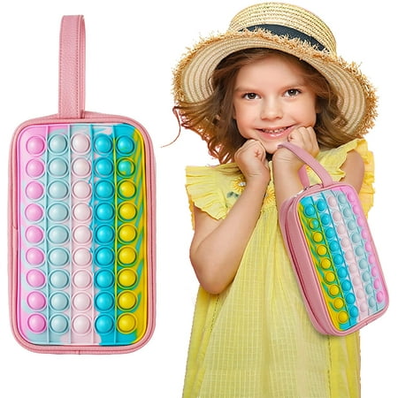 HHHC Pop Fidget Toiletry Bag Purse Fidget Toy for Girls Pop Purse ...