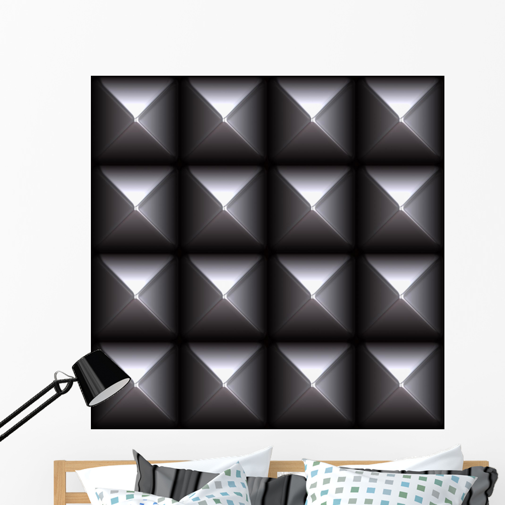 Metal Studs Pattern Tiles Wall Mural Decal Sticker, Wallmonkeys Peel ...