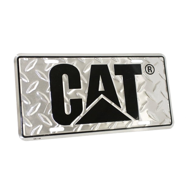 Caterpillar CAT Equipment Aluminum Diamond Plate Novelty License Plate ...