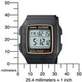 Casio Men's Multi-Function Alarms Digital Sport Watch, Black and Gold F201WA-9A - Walmart.com