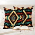 Boho Orange Teal Outdoor Pillow Covers 20"x20" Set of 2,Waterproof ...